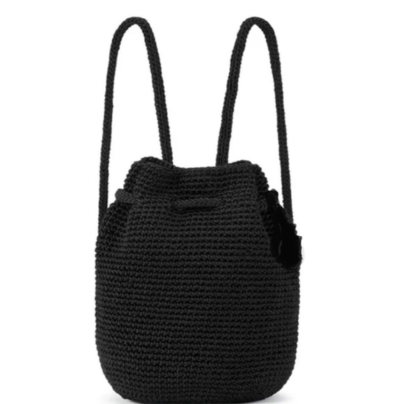 The Sak | Bags | The Sak Crochet Drawstring Mini Backpack Black | Poshmark